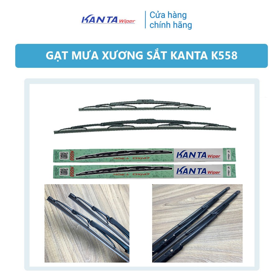 Gạt mưa xương sắt KANTA S558 - Gạt mưa chính hãng Kanta - Phù hợp cho các dòng xe ngàm móc U ...
