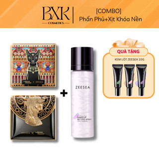 [COMBO] Phấn Phủ Zeesea, Xịt Khóa Nền Zeesea Tặng Kèm Kem Lót Zeesea 10G Tím Xanh Nude BXK ...
