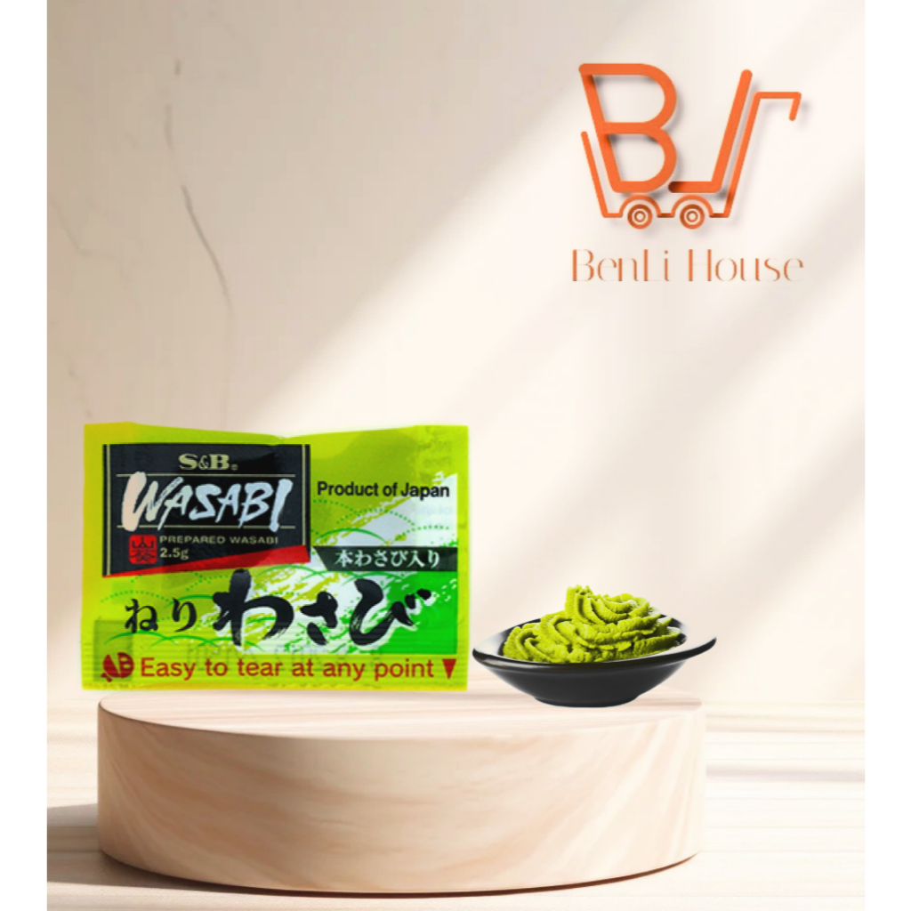 Túi 1.25KG(500 gói) Mù tạt gói S&B Wasabi Nhật Bản Nhập Khẩu -Prepared ...