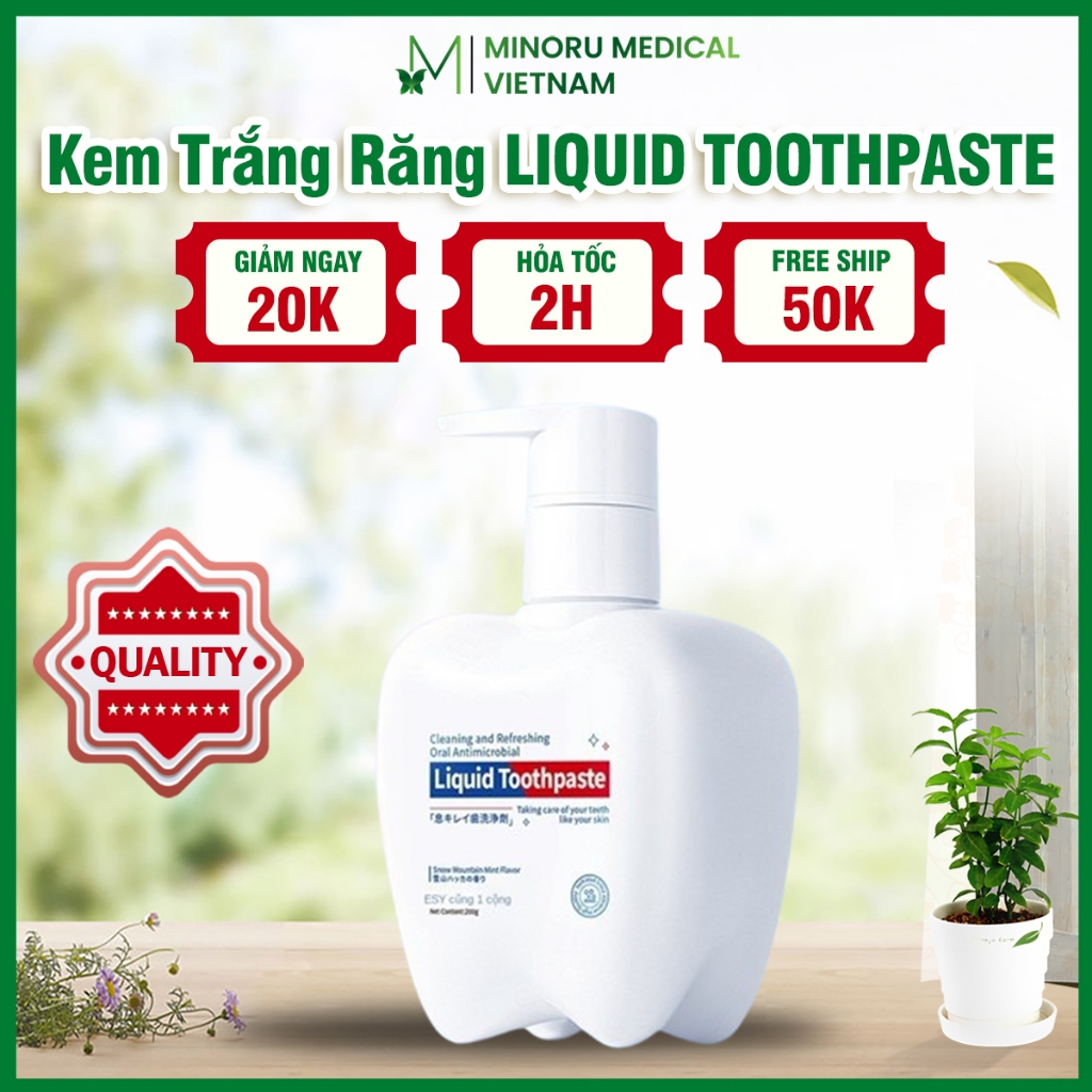 Kem Đánh Răng LIQUID TOOTHPASTE - Kem Đánh Răng LIQUID TOOTHPASTE Bạc Hà Thơm Mát Giúp Răng ...