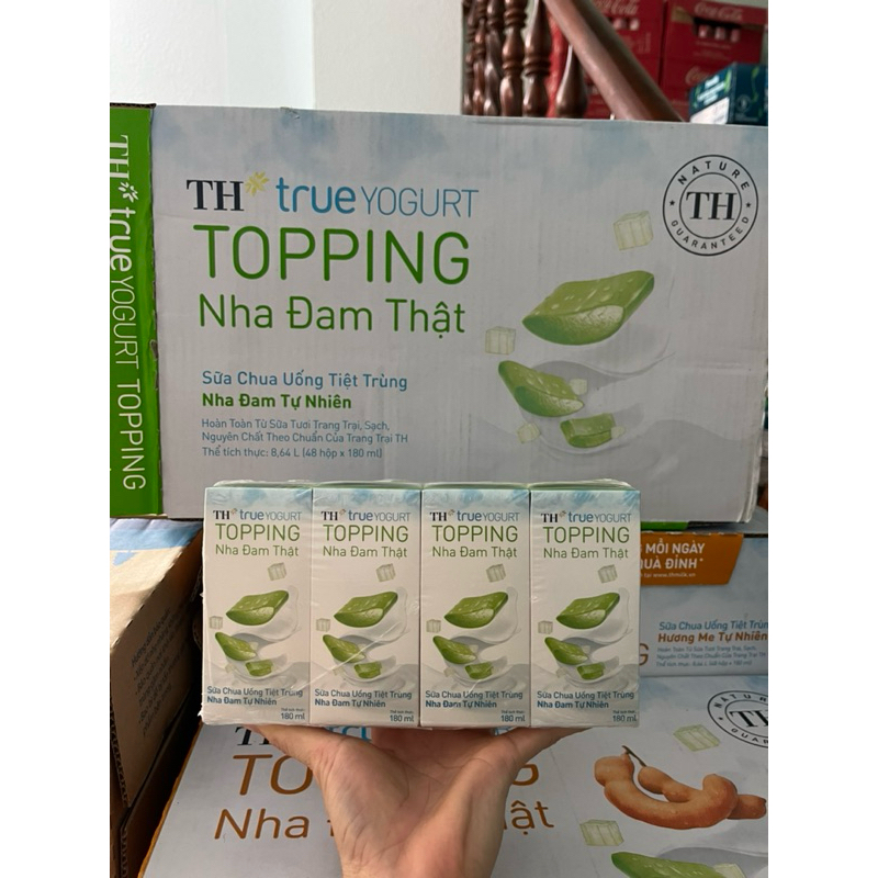 TH TRUE YOGURT TOPPING THẠCH Nha đam dứa , nha đam me (Date T5/2025 ...