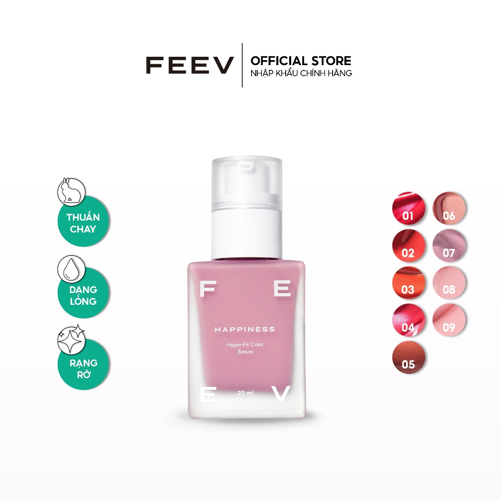 (XẢ KHO - Hàng công ty) Má hồng thuần chay FEEV Hyper-Fit Color Serum ...