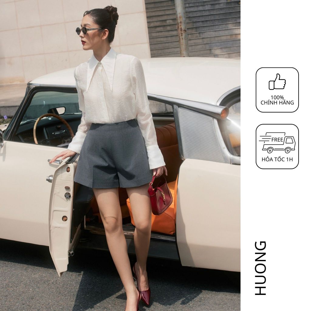 Áo sơ mi Posie Shirt HUONG BOUTIQUE HBSM1135 | Shopee Việt Nam