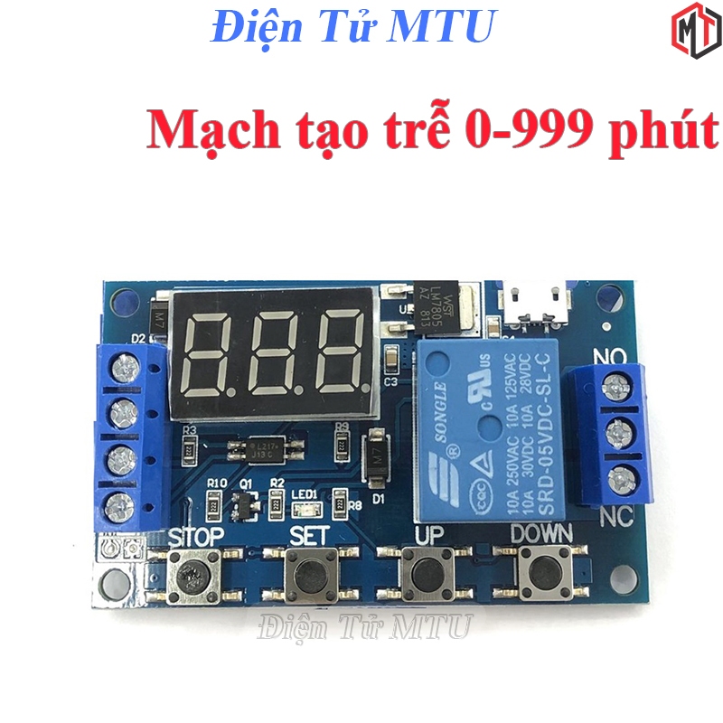 Mạch tạo trễ 0-999 phút dùng Relay JZ-801/M421 , Mạch hẹn giờ 5V-30V đóng ngắt thiết bị | Shopee ...