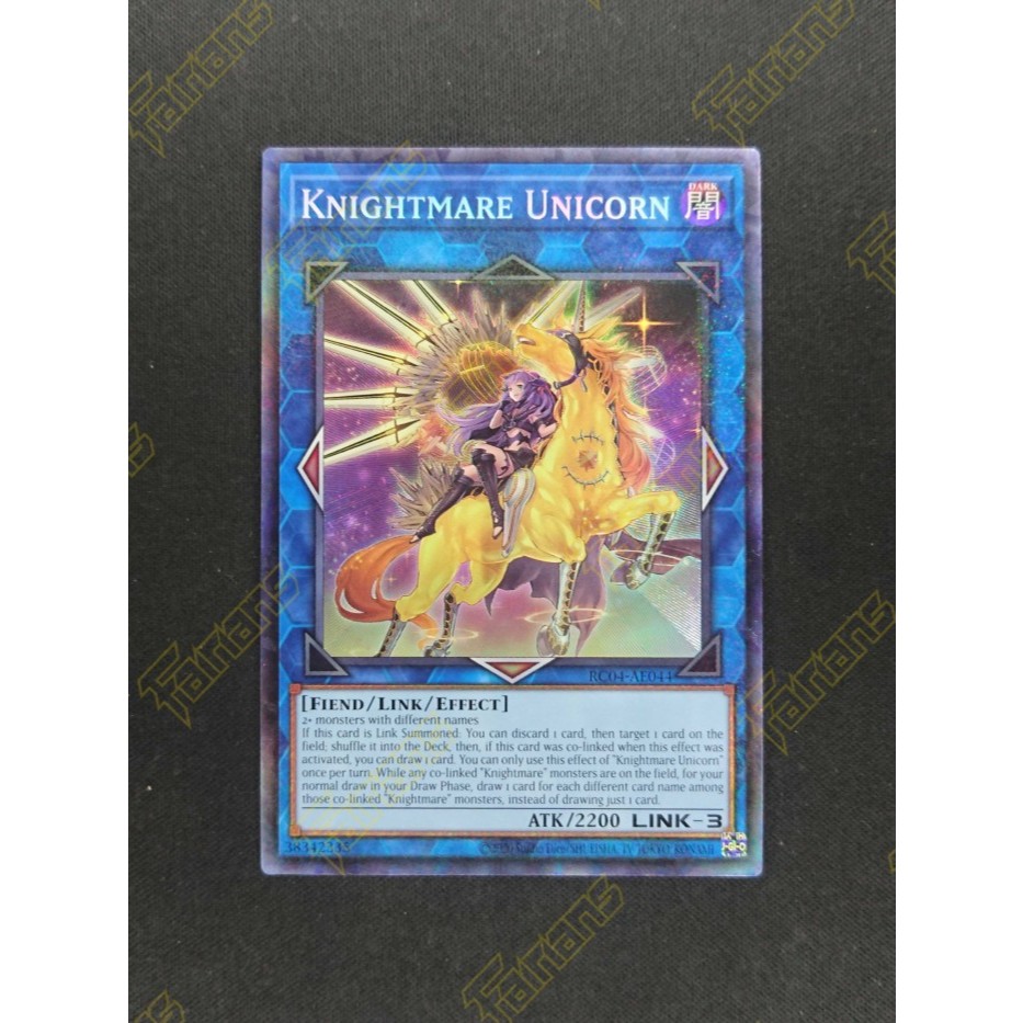 [ AE ] [ Dưa Hấu Yugioh ] Lá bài thẻ bài Knightmare Unicorn RC04-AE044 ...