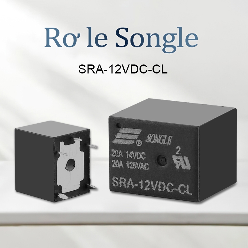 Relay (rơle) Songle SRA 5VDC 12VDC 24VDC 5 chân SRA-05VDC-CL SRA-12VDC ...