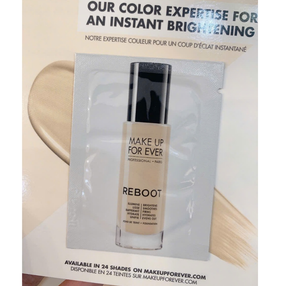 Combo 5 Sample Kem Nền Makeup Forever Reboot 1ml (tone Y218) | Shopee ...