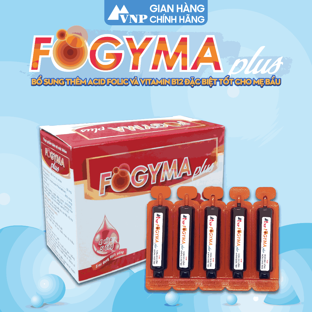 (CHÍNH HÃNG) Fogyma Plus bổ sung sắt, hỗ trợ thiếu máu thiếu sắt (Hộp ...