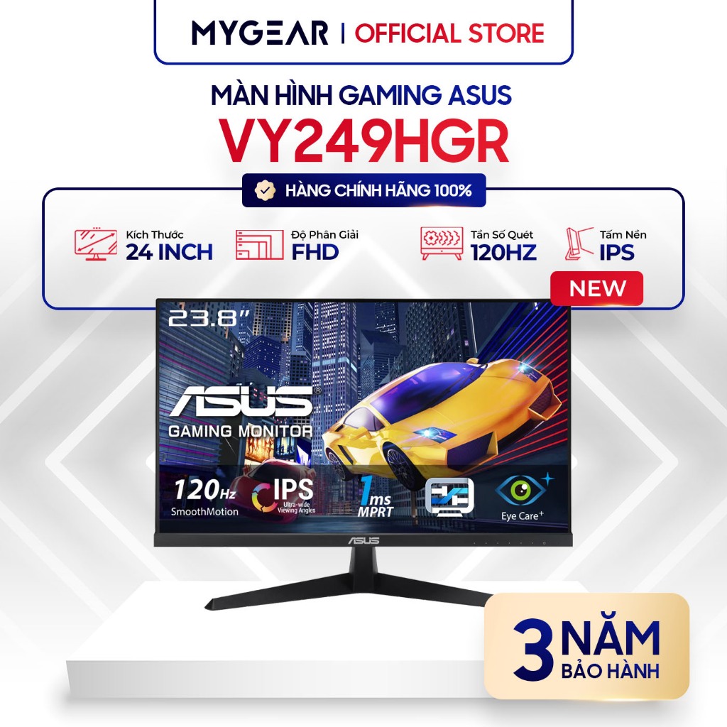 Màn Hình Gaming Asus VY249HGR IPS 120Hz Full HD 1ms mprt - Chính hãng ...
