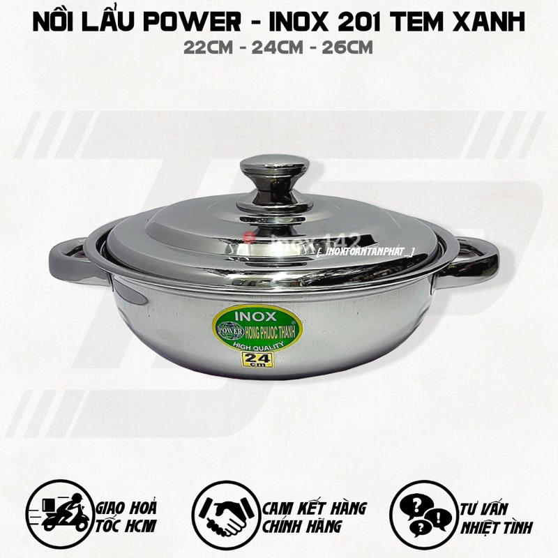 Nồi Lẩu Power Inox 201 (tem xanh) | Shopee Việt Nam