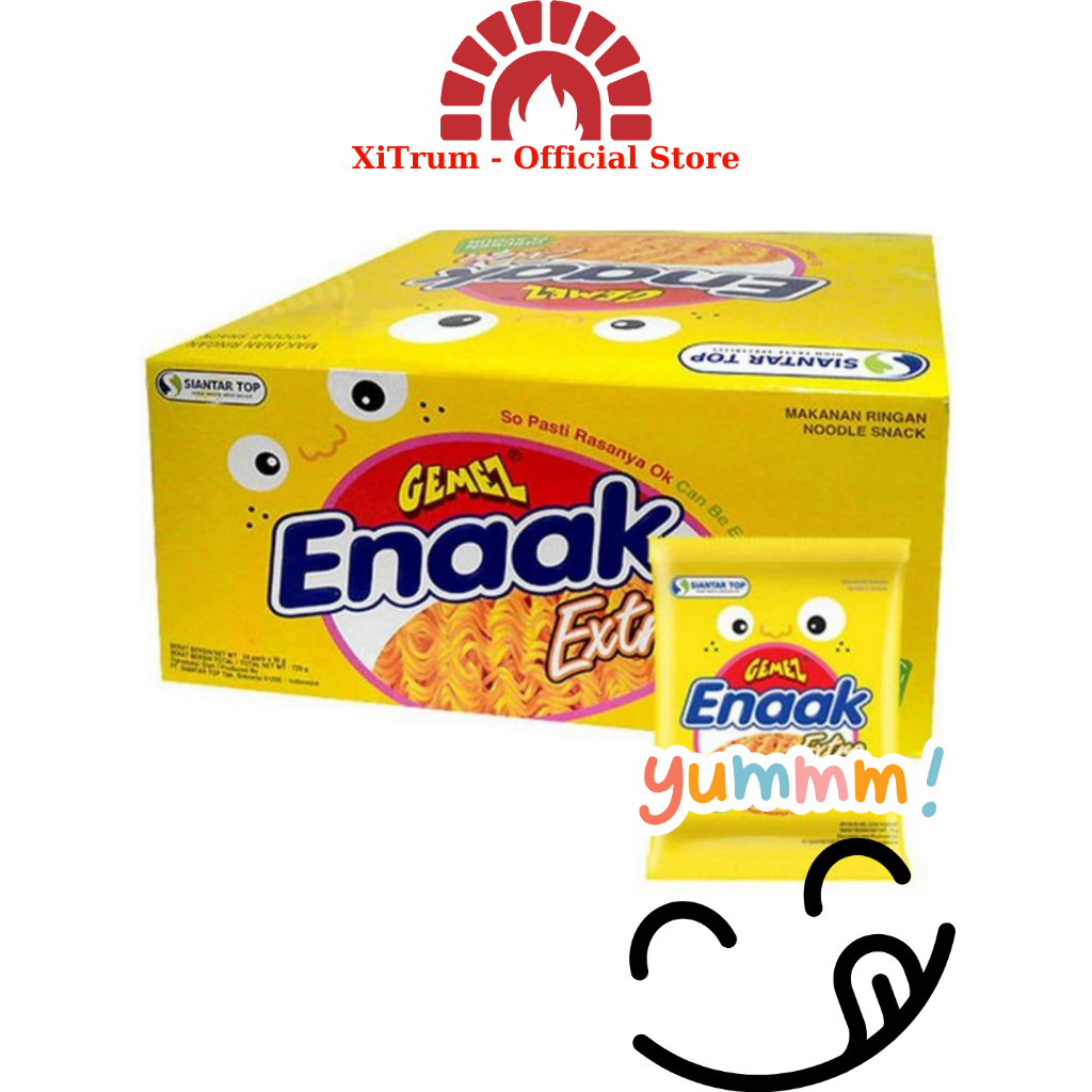 Snack mì trẻ em Enaak Indonesia vị gà truyền thống thùng 24 gói x 30 ...