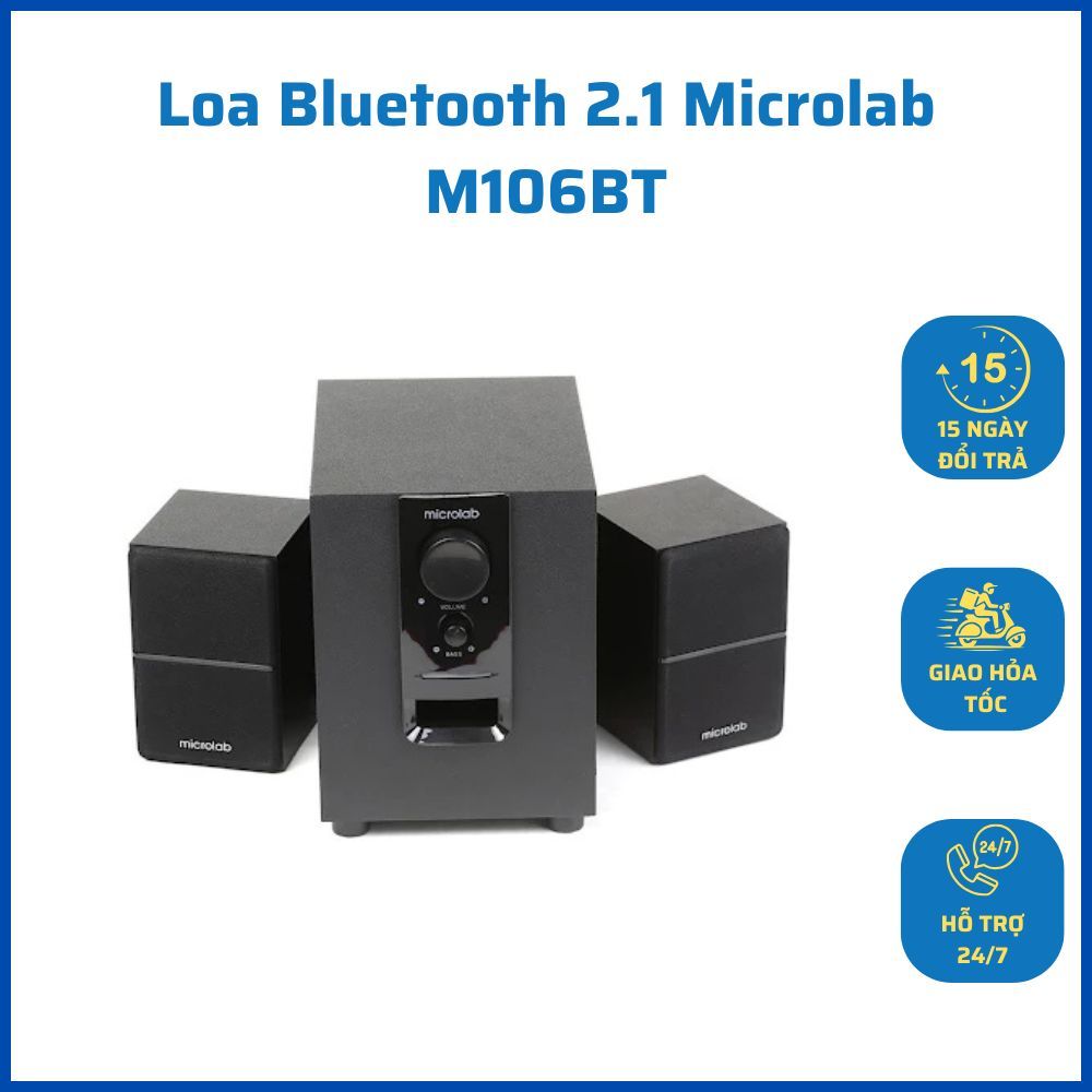 Loa Máy Tính 2.1 Microlab M106Bt Bluetooth Chính Hãng Bảo Hành 24 Tháng ...