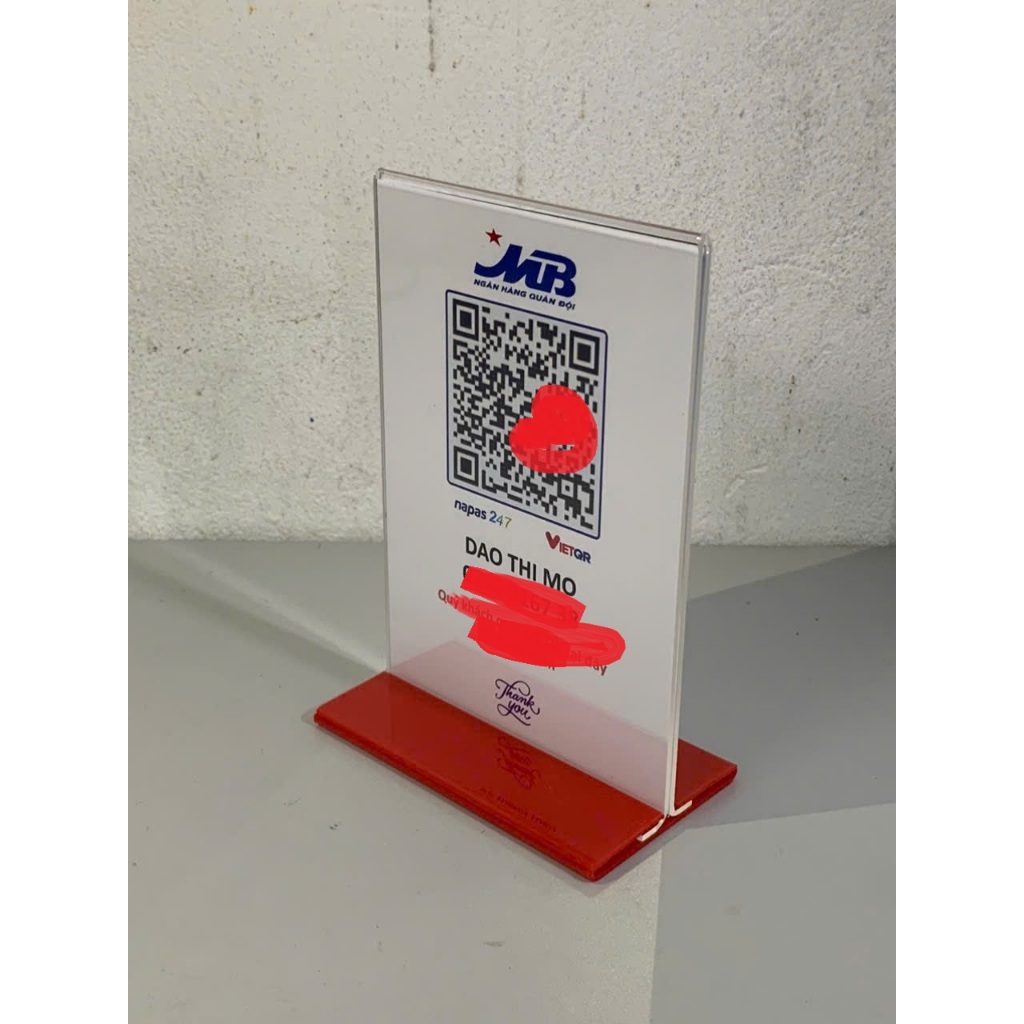 [FREE SHIP + SỈ] Menu mica mã QR CODE, BẢNG QR CODE ĐỂ BÀN, menu a6 ...