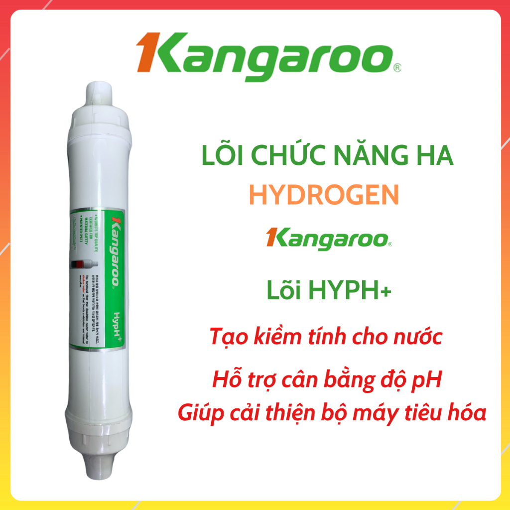 Lõi Lọc Nước Hydrogen+ Hydrogen Kangaroo Giúp Tạo Kiềm Tính Cho Nước, Cân Bằng Độ pH Dùng Cho ...