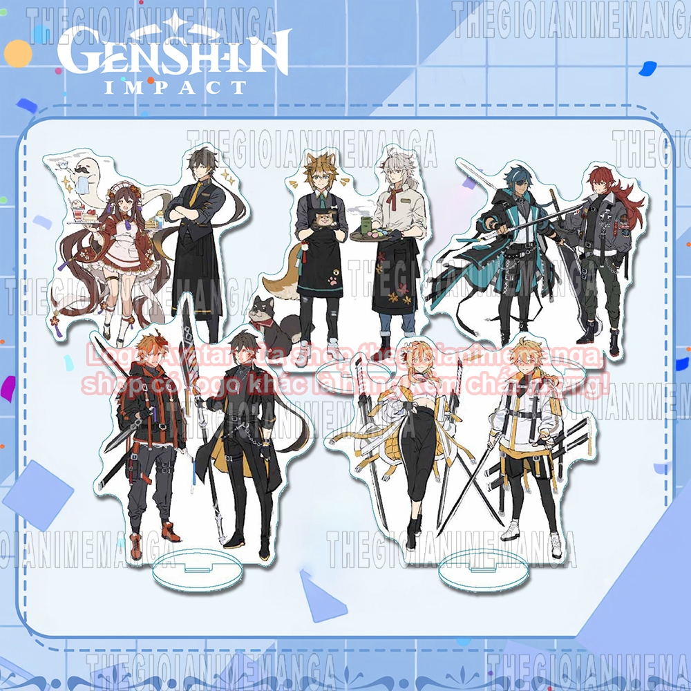 (V2) Standee GENSHIN IMPACT ver STYLE hiện đại dạ hội phục vụ tượng ...