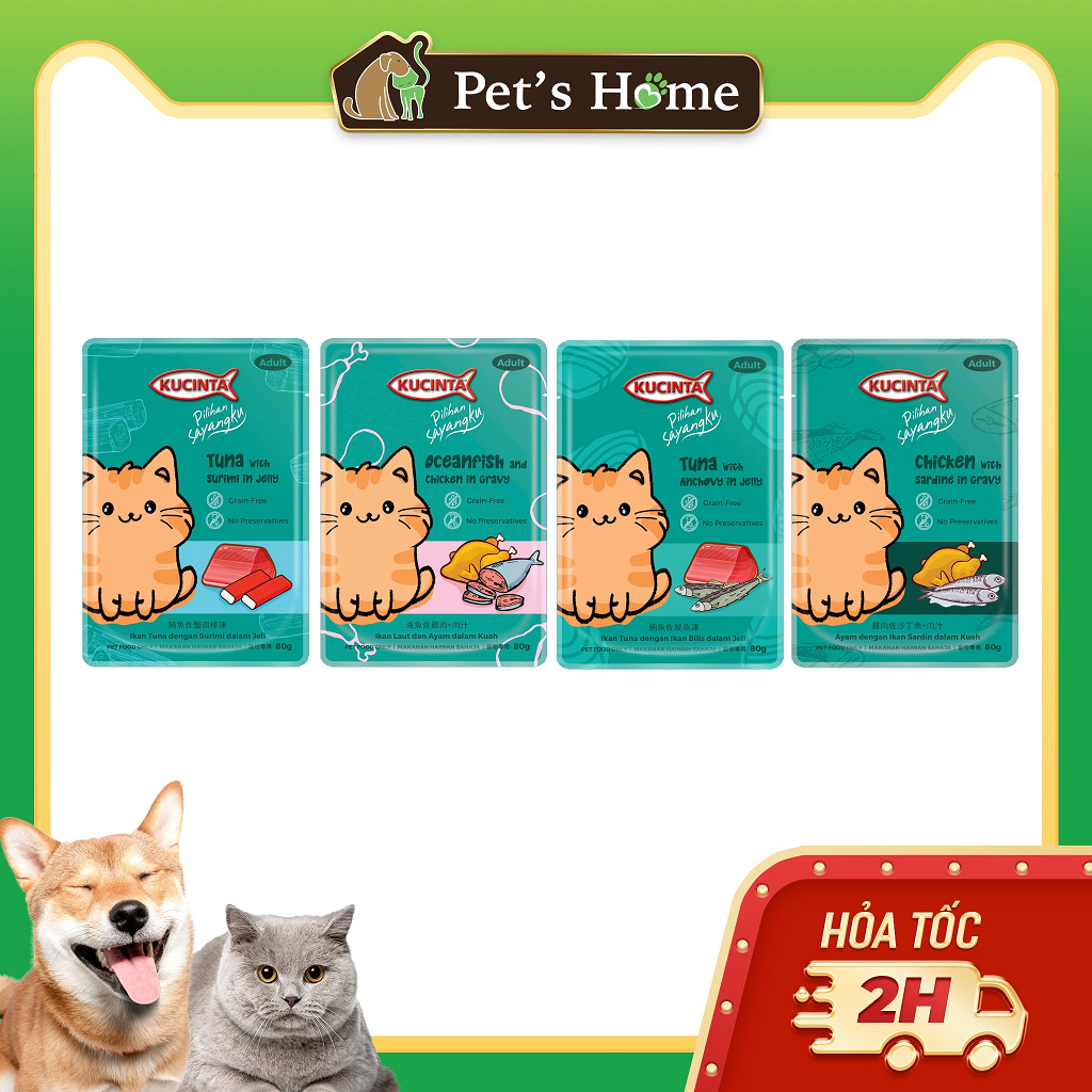 Pate mèo cam Kucinta cho mèo gói 80g | Shopee Việt Nam