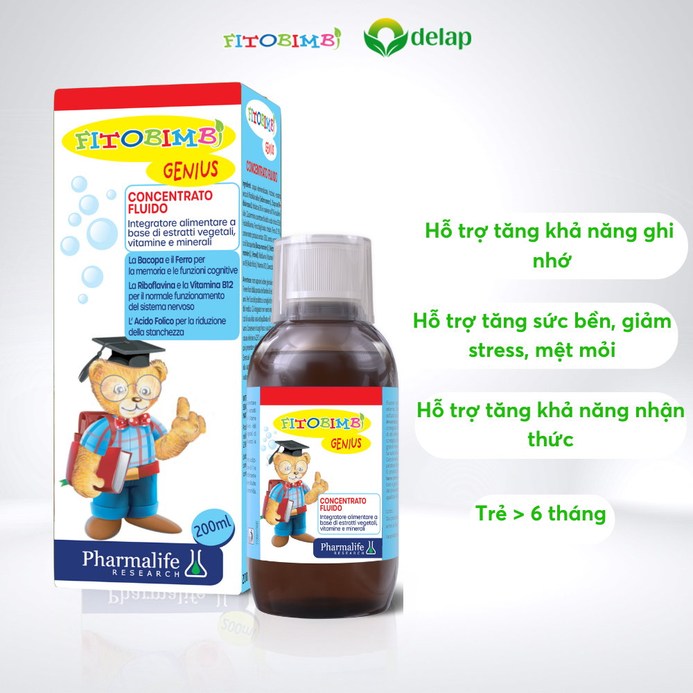 Siro Fitobimbi Genius - Hỗ Trợ Tăng Cường Nhận Thức, Ghi Nhớ Tốt, Giúp ...