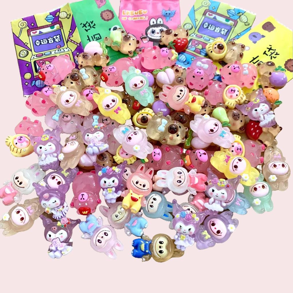 [MUA SÉT 50 TẶNG 10] túi mù dạ quang labubu capybara Blind Bag, Túi mù ...