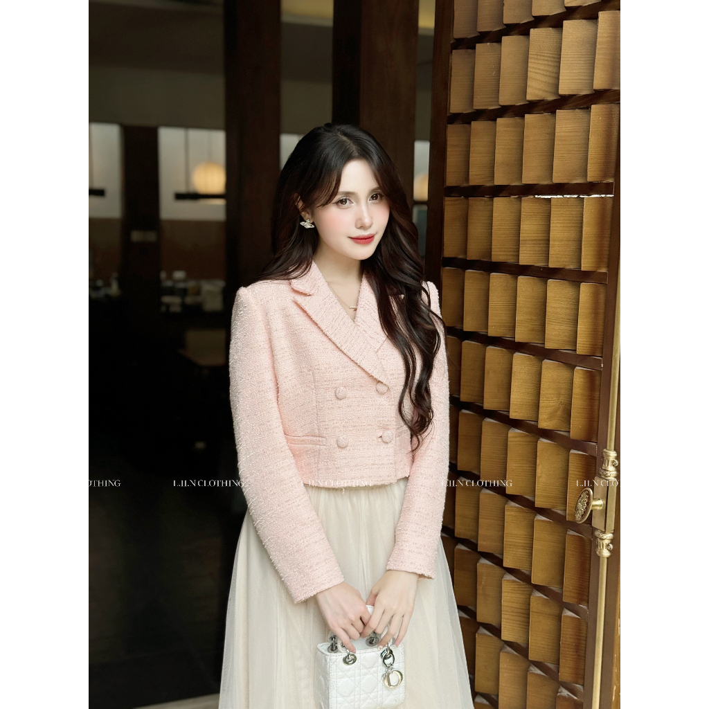 Áo Vest Lửng Hồng - LIIN CLOTHING - VED264SPI-F24 | Shopee Việt Nam