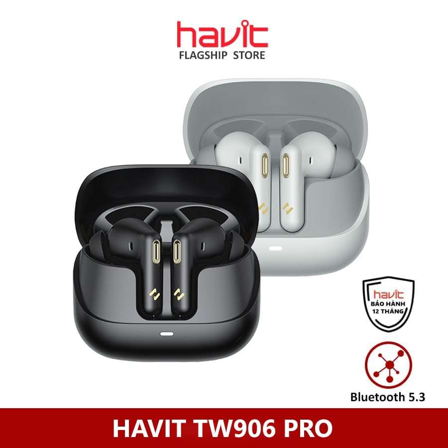 Tai Nghe Không Dây Havit TW906 Pro ANC ENC Low Latency Bluetooth 5.3 | Shopee Việt Nam