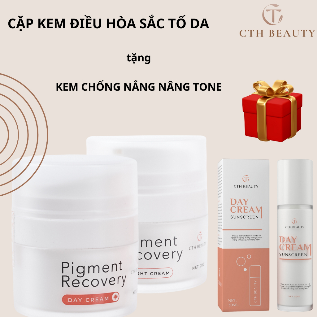 Cặp Kem Pigment Recovery Cth Beauty Dưỡng Trắng Da Nám Tàn Nhang Không ...