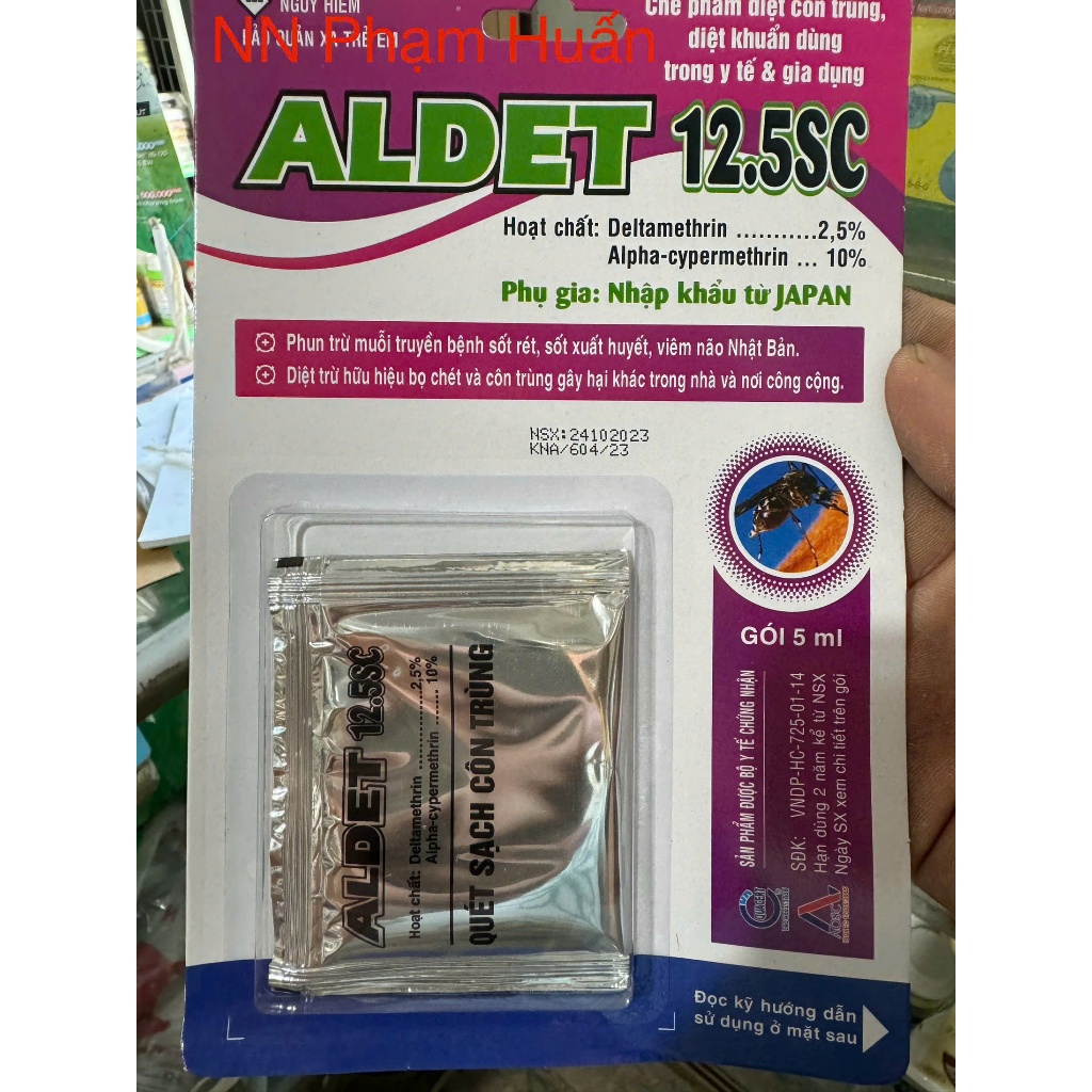 Chế Phẩm Diệt Muỗi & Côn Trùng Aldet 12.5SC (5ml) | Shopee Việt Nam