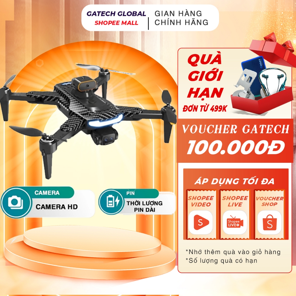 Flycam A14 Giá Rẻ, Không GPS Flycam mini Camera kép, Động Cơ Không Chổi ...