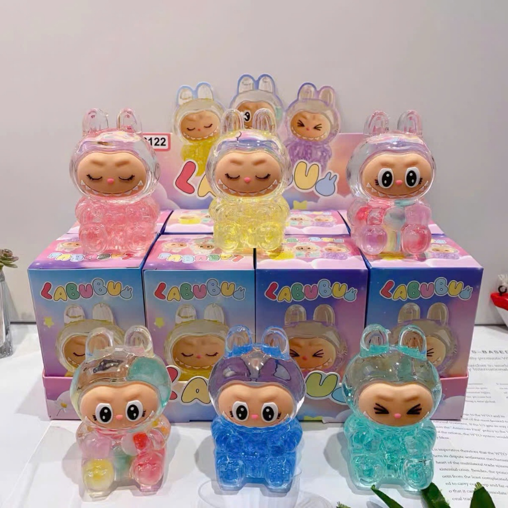 Full box sét 8 mô hình labubu nước siêu to bự, blind box charm nước ...