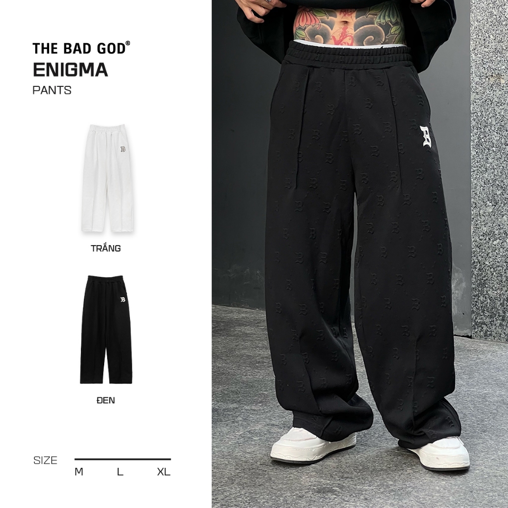 Quần dài chất nỉ unisex The Bad God Enigma pants | Shopee Việt Nam