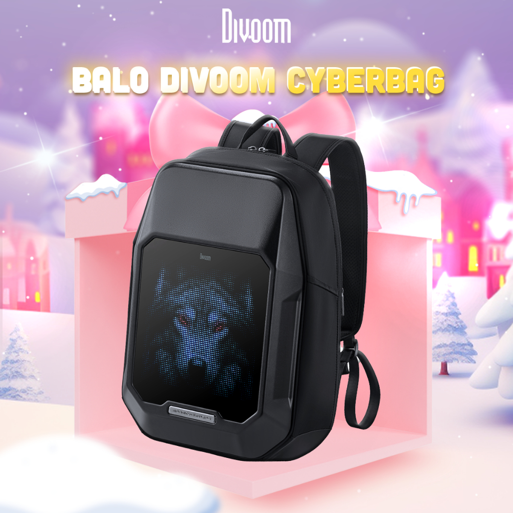 [LIVE] Balo DIVOOM Cyberbag 64x64 pixel, màn hình LED, ngăn chứa Laptop ...