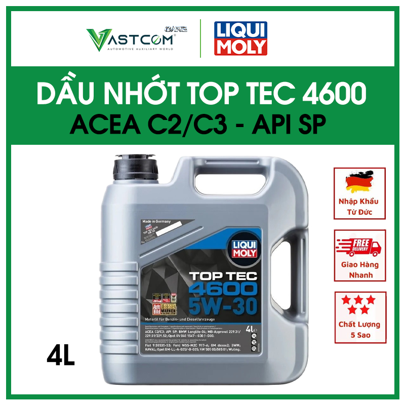DẦU NHỚT Ô TÔ LIQUI MOLY TOP TEC 4600 5W-30 4L - 3763 | Shopee Việt Nam