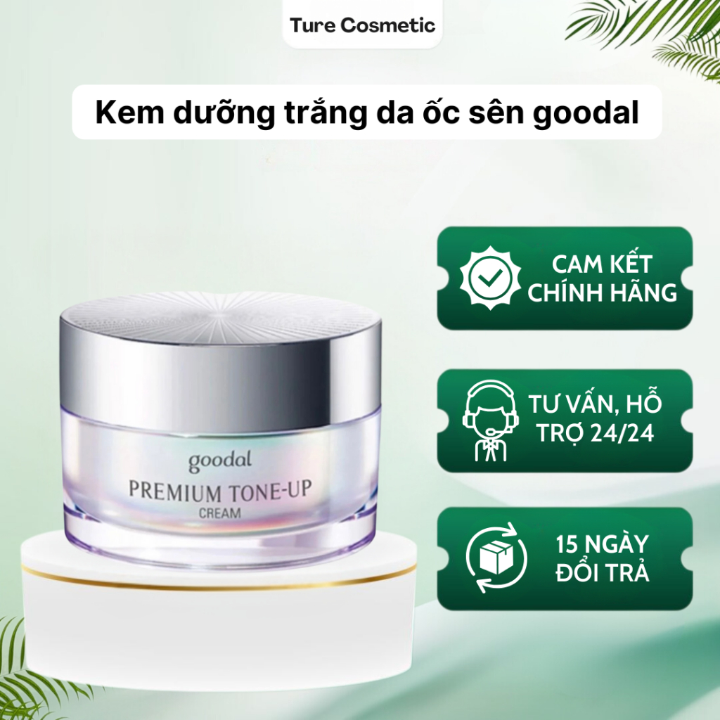 Kem dưỡng trắng Ốc Sên Goodal Premium Snail Tone Up Cream 30ml | Shopee ...
