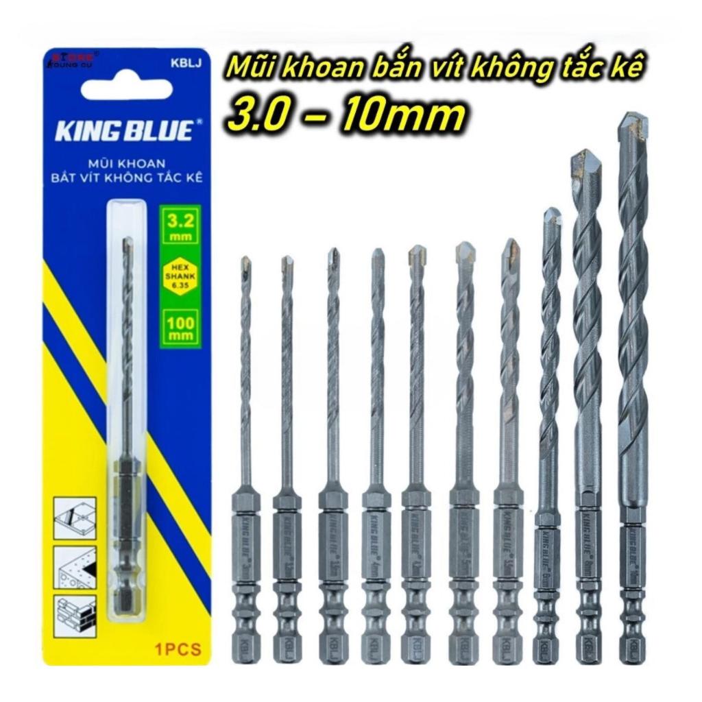 Mũi Khoan Bắt Vít Không Tắc Kê KingBlue Kích Thước 3.2mm, 6mm, 8mm, Mũi Khoan Đa Năng | Shopee ...