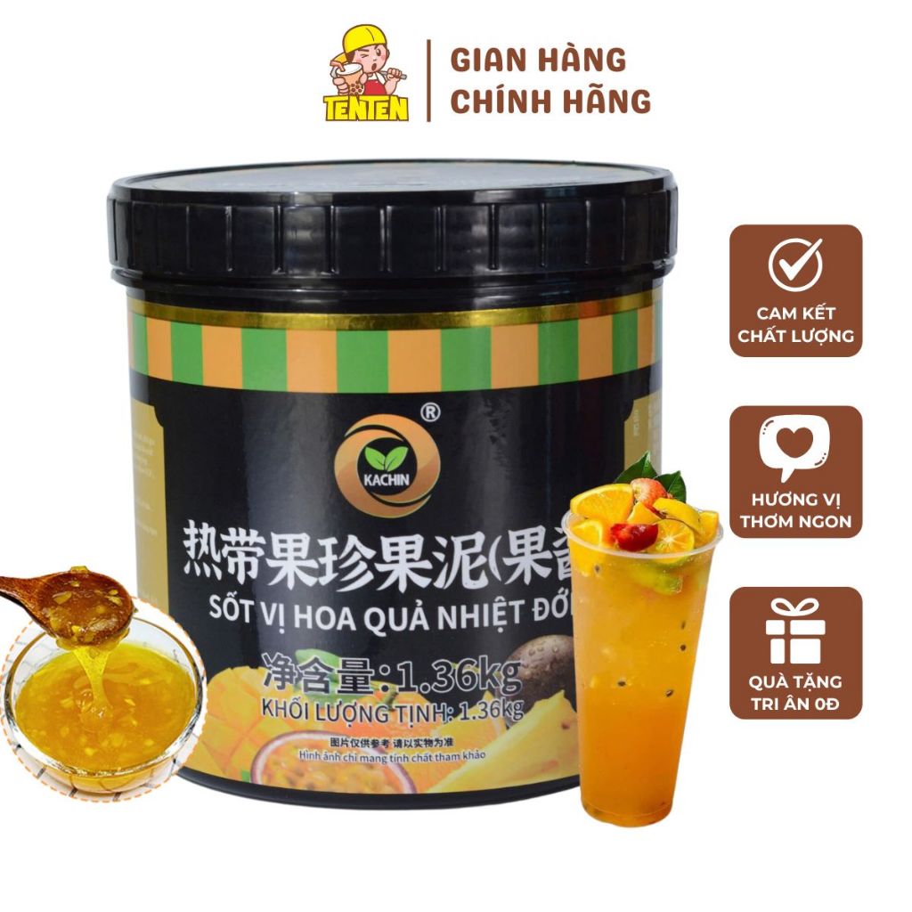 Mứt Sốt Vị Nhiệt Đới Kachin | Nguyên liệu pha chế Kachin Hộp 1.36 kg | TENTEN | Shopee Việt Nam