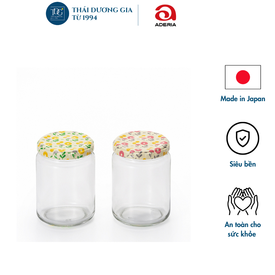 Lọ đựng gia vị, đồ khô thủy tinh nắp hợp kim chống gỉ 250ml Nhật Bản Aderia | Shopee Việt Nam