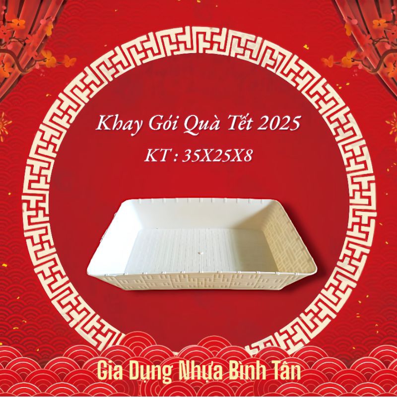 Khay Gói Quà Tết 2025 Size Trung (35x25x8) Nhựa Dày Nặng 260g | Shopee Việt Nam