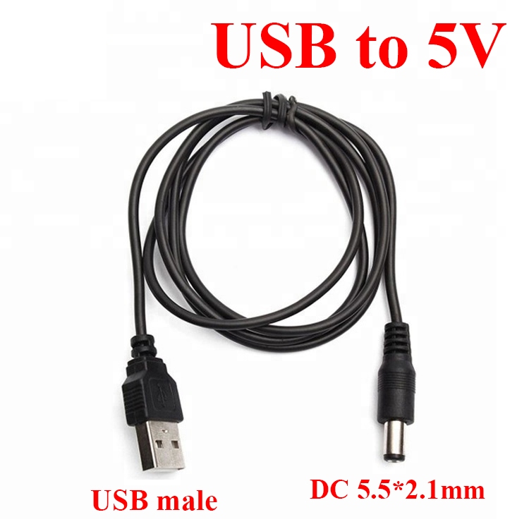 Cáp Chuyển USB ra 5V Jack DC 5.5*2.1mm | Shopee Việt Nam