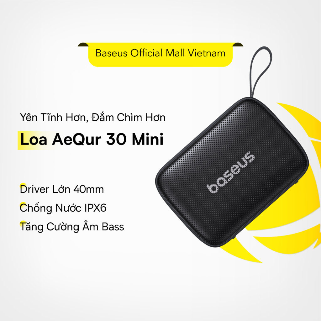 Loa Không Dây Mini Baseus 30 Mini Portable Wireless Speaker Big Volume ...