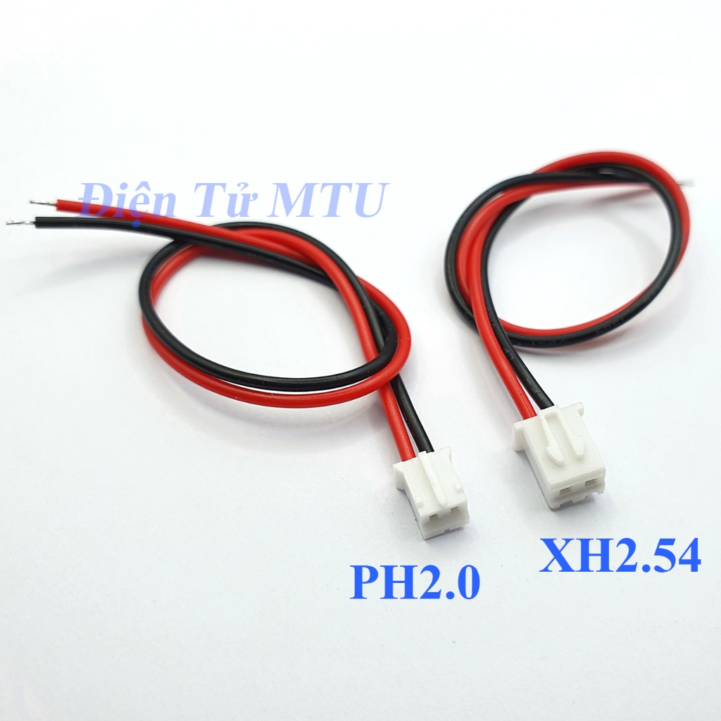 Bộ Dây Cáp XH2.54, PH2.0 2P - 24AWG - Kèm Đầu Nối 2P Chân Hàn | Shopee Việt Nam