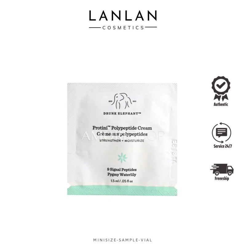 Kem dưỡng cấp ẩm Drunk Elephant Protini™ Polypeptide Cream [Sample 1 ...