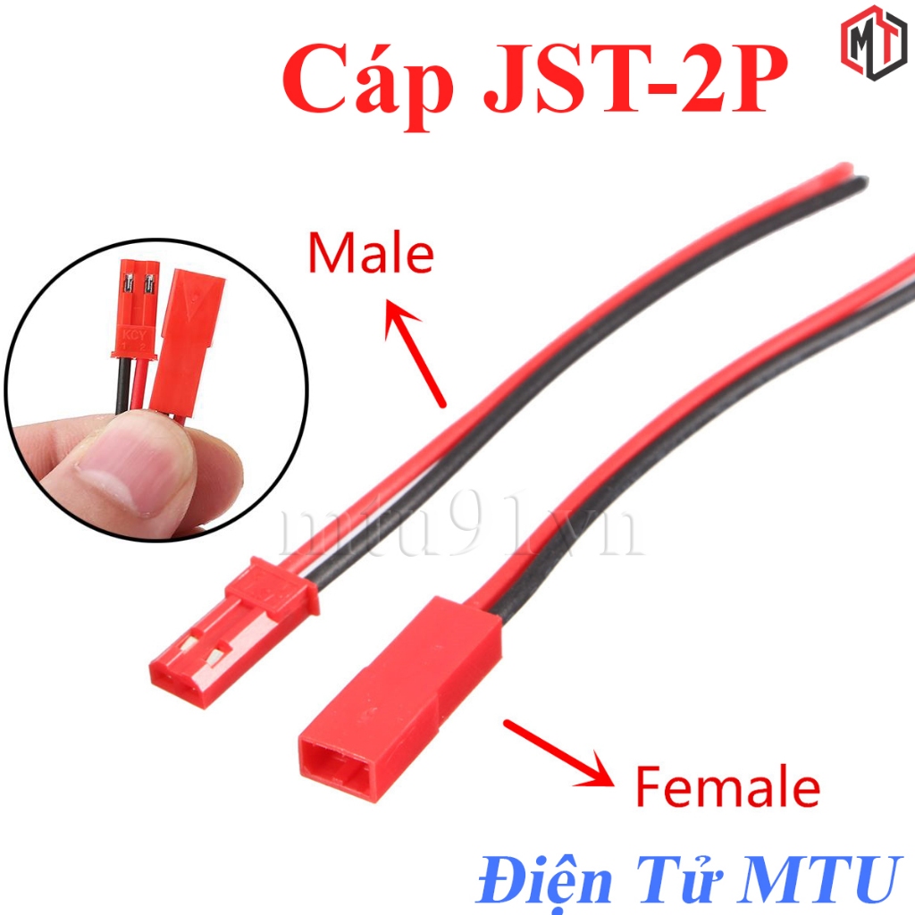 Cáp JST 2P - đực cái tùy chọn 10cm / 20cm /30cm | Shopee Việt Nam