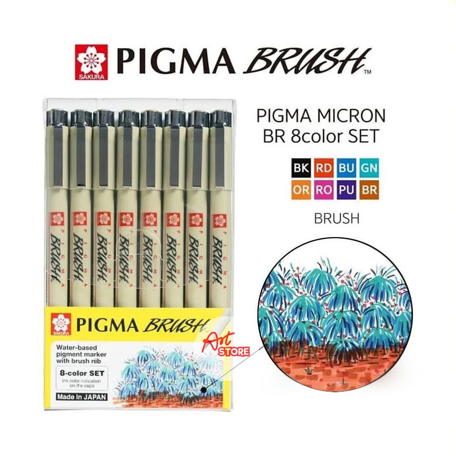 [Art Store] Bộ Bút Line Đi Nét Sakura Pigma Micron Nhật Bản 8 Màu ...