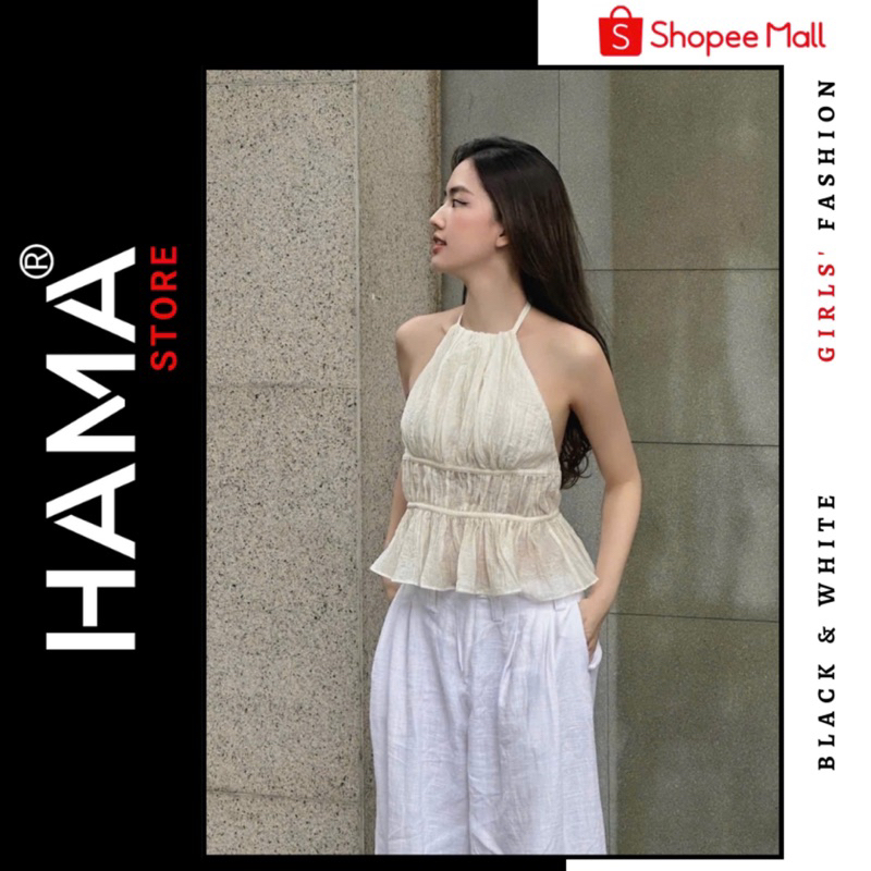 Áo yếm hở nữa lưng HAMA STORE H98 - Cột dây sau cá tính [Nhiều màu ...