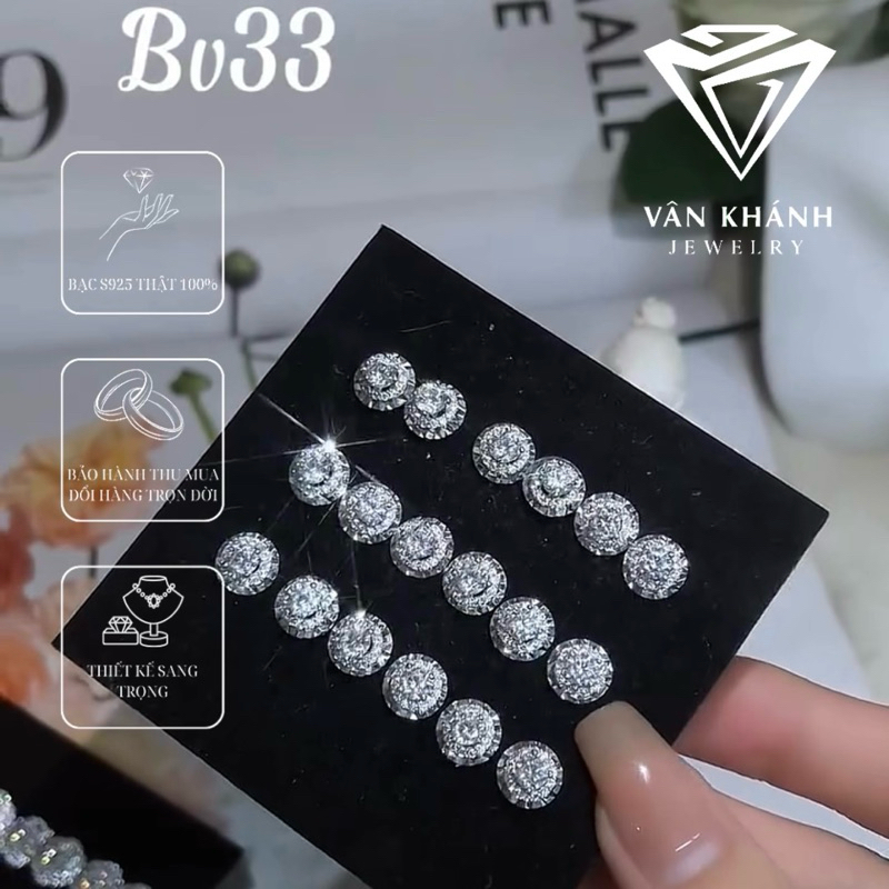 Bông Tai Nữ Viền MM Xoàn Nhỏ Xinh Xắn-BV33 | Shopee Việt Nam