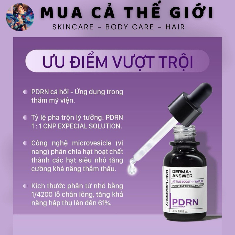 Serum CNP PDRN tái sinh làn da DNA CÁ HỒI | Shopee Việt Nam