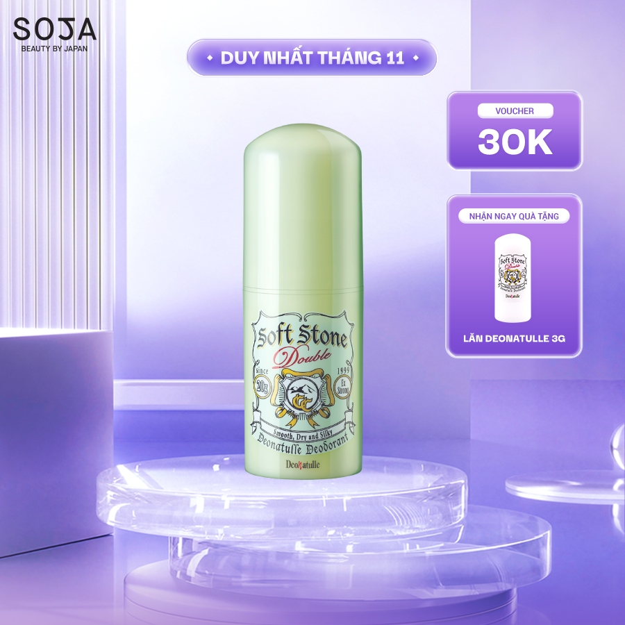 Lăn khử mùi đá khoáng dạng sáp Deonatulle giúp sáng da Soft Stone ...