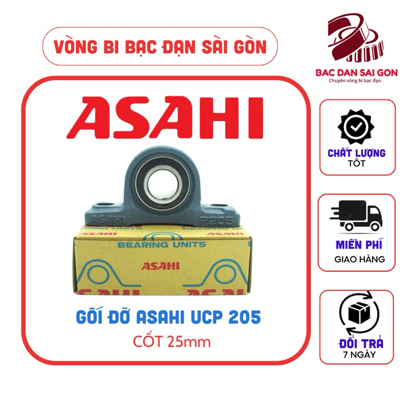 Gối Đỡ Vòng Bi Bạc Đạn ASAHI NHẬT UCP 204 205 206 207 208 209 | Shopee Việt Nam