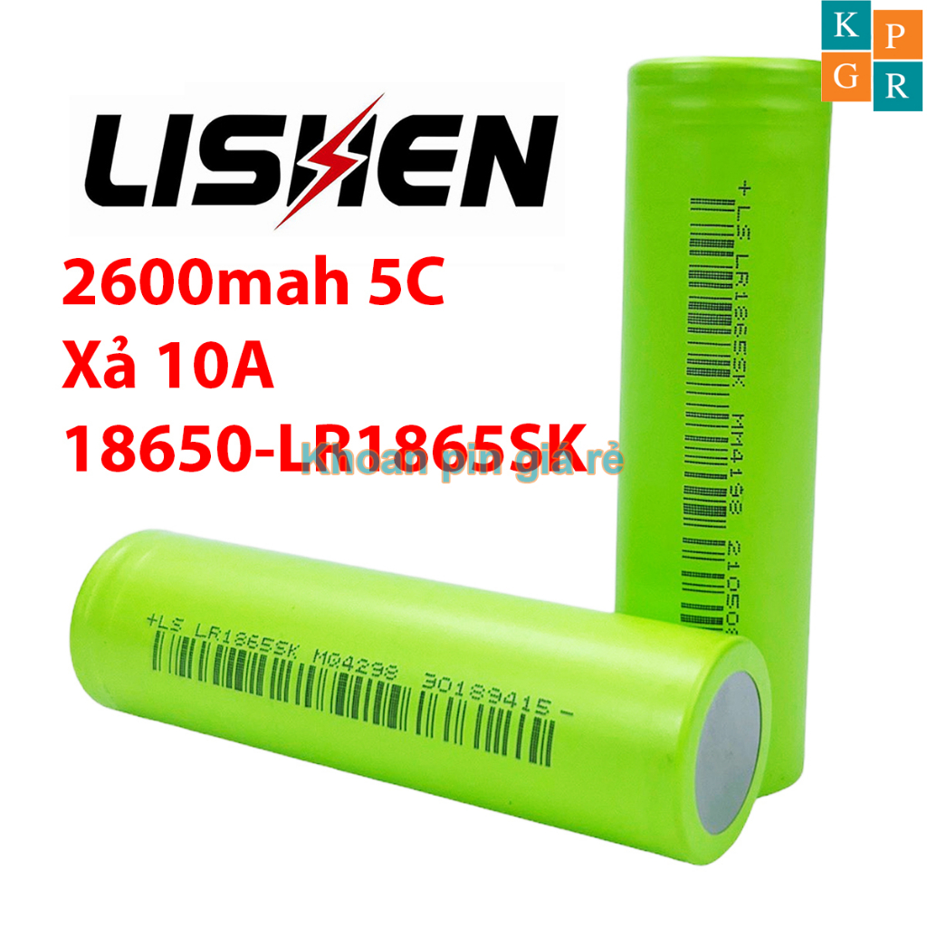 Cell 18650 Lishen 3.7V dung lượng 2600mah 5C Xả 10A | Shopee Việt Nam
