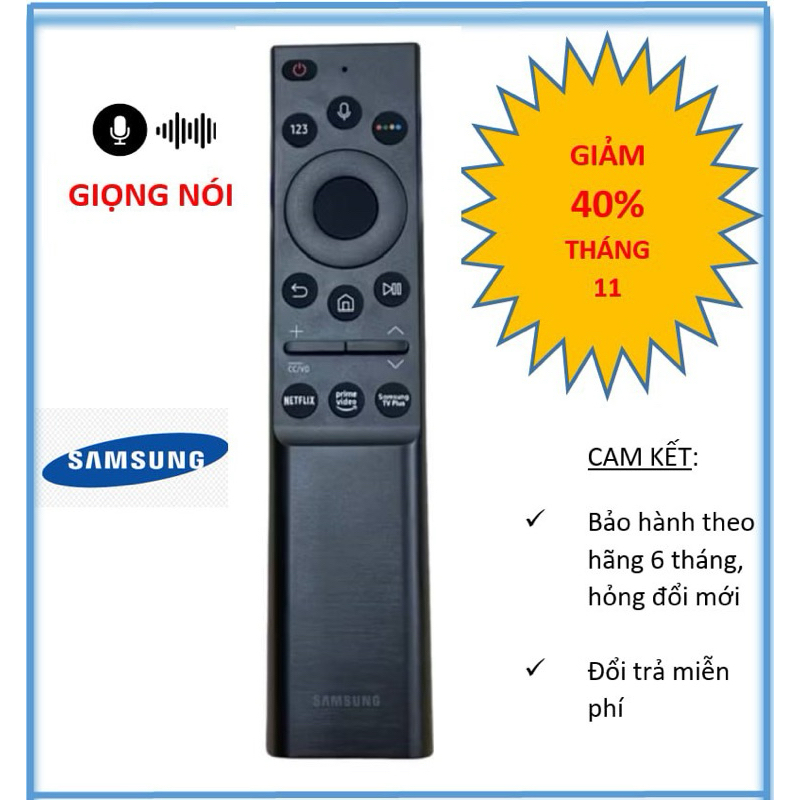 Điều khiển remote tivi TV Samsung giọng nói voice cho tất cả các loại tivi Samsung | Shopee Việt Nam