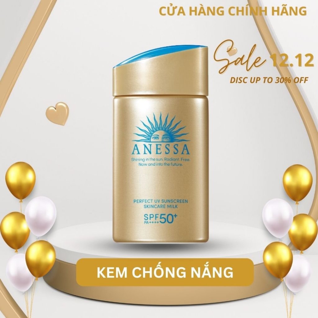 Kem chống nắng Anessa Perfect UV Sunscreen Skincare Milk SPF 50+ PA++++ 60ml Nhật Dây Cột Tóc ...